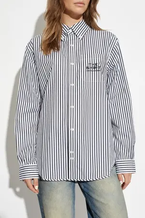 Marc Jacobs Striped Cotton Shirt - White