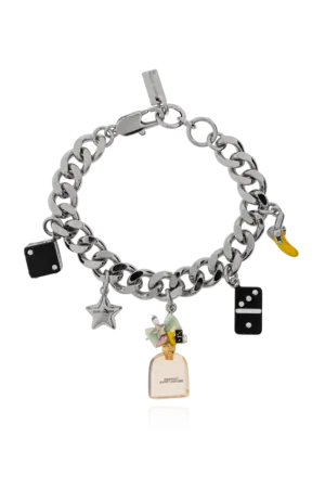 Marc Jacobs Brass Charm Bracelet - Silver