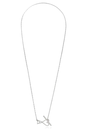 Ami Logo Necklace - Silver