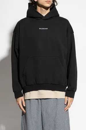 Balenciaga Hooded Cotton Sweatshirt