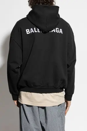 Balenciaga Hooded Cotton Sweatshirt