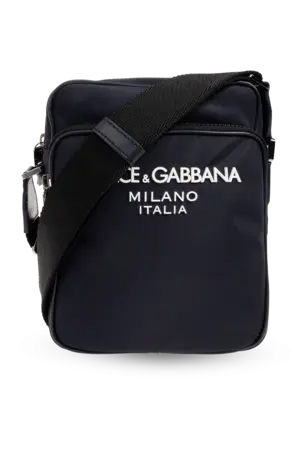 Dolce & Gabbana Shoulder Bag With Logo - Navy Blue