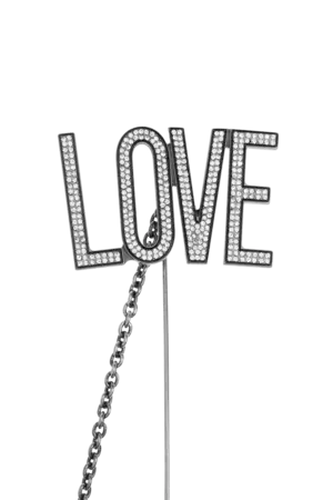 Moschino Love" Brooch