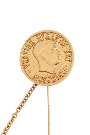 Moschino Coin-shaped Brooch
