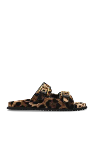Dolce & Gabbana Animal Print Slides