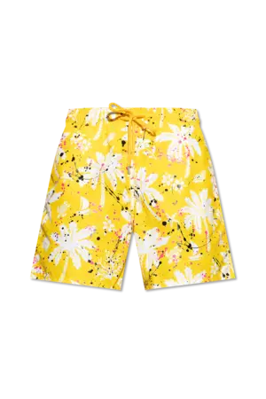 Palm Angels X Vilebrequin Tropical Print Swim Shorts