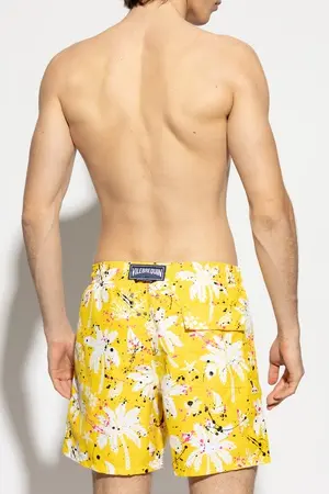 Palm Angels X Vilebrequin Tropical Print Swim Shorts