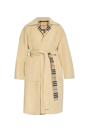 Burberry Reversible Wool Coat With Belt