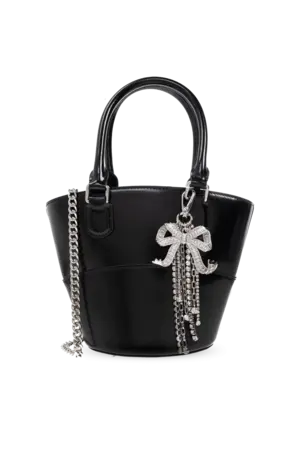 SELF-PORTRAIT Handbag With Bow Detail And Chain Strap
