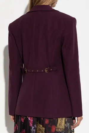 Versace Blazer With Pockets - Burgundy