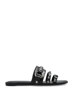 Balenciaga City Slides Black