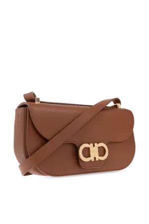 FERRAGAMO Leather Shoulder Bag - Brown