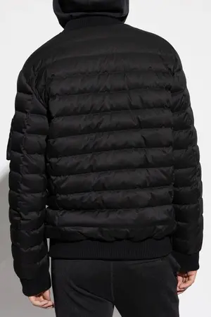 Dolce & Gabbana Quilted Bomber Jacket With Logo Patch