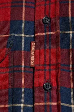 Dsquared2 Checked Shirt - Red