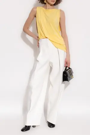 Jacquemus Asymmetrical Sleeveless Top With Drapery
