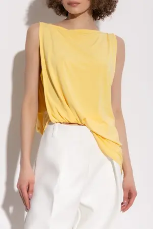 Jacquemus Asymmetrical Sleeveless Top With Drapery