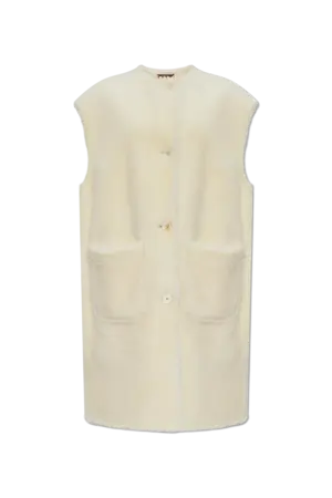 Marni Lamb Fur Vest - Cream
