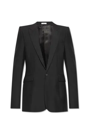 Alexander McQueen Wool Blazer - Black