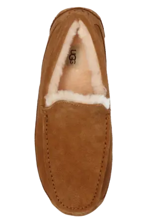 UGG M Ascot Suede Moccasins With Shearling Lining