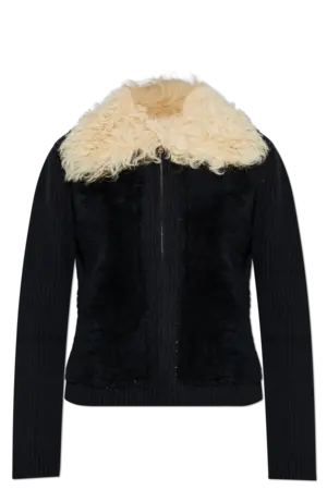 Marni Cardigan With Fur Collar