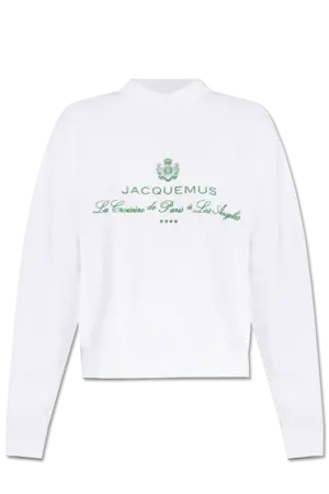 Jacquemus Sweater With Logo - White