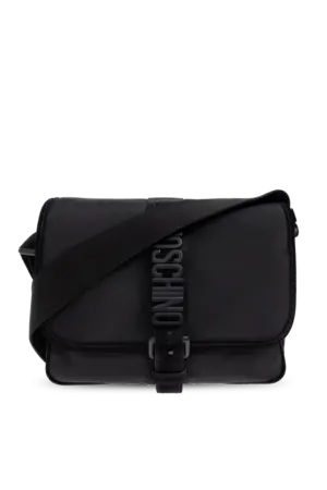 Moschino Shoulder Bag With Logo - Black
