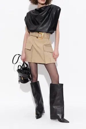 Balmain Leather Heeled Boots