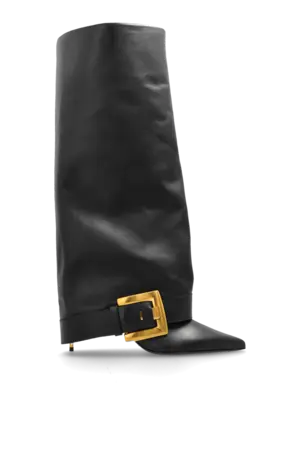 Balmain Leather Heeled Boots