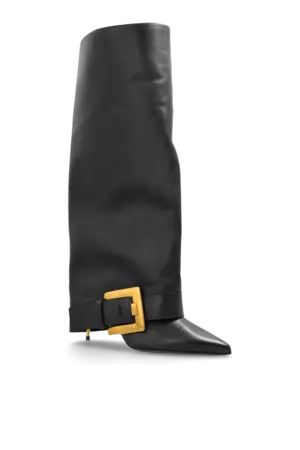 Balmain Leather Heeled Boots