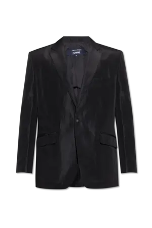 Comme Des Garçons Blazer With Linen Finish - Black