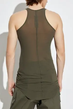 Rick Owens Ribbed Sleeveless Top - Green
