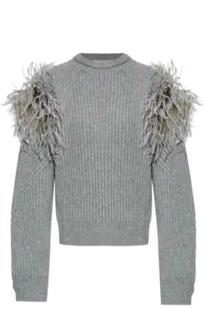 Blumarine Ostrich Feather Sweater