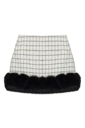 SELF-PORTRAIT Tweed Mini Skirt