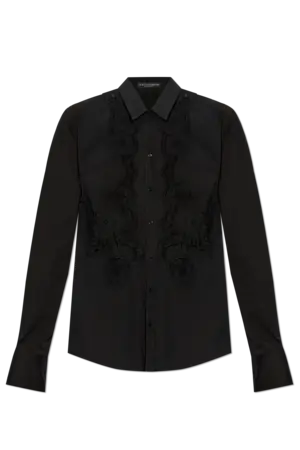 Dolce & Gabbana Lace-inset Button-down Shirt