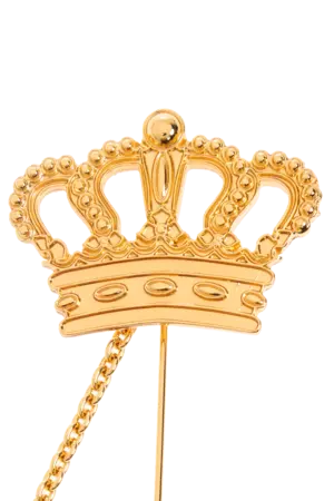 Moschino Crown-shaped Brooch