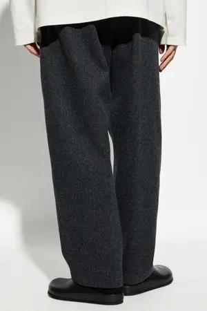 JIL SANDER Virgin Wool Wide-leg Trousers