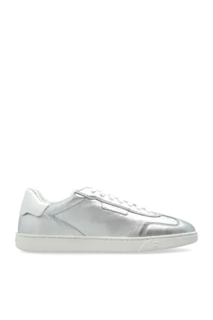 Ferragamo Silver Tone Sneakers For Women
