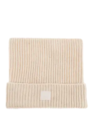 Acne Studios Wool And Yak Blend Beanie - Cream