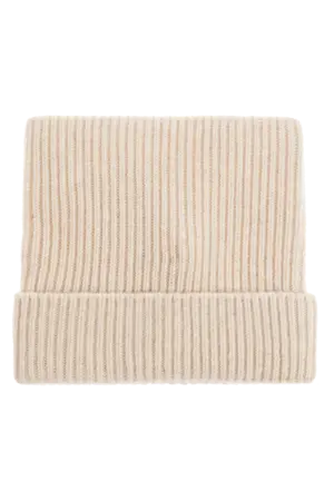 Acne Studios Wool And Yak Blend Beanie - Cream