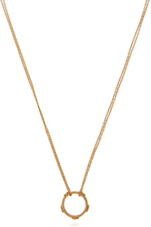 TORY BURCH Tory Burch Miller Brass Pendant Necklace