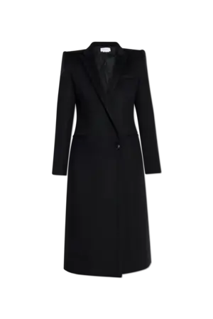 Alexander McQueen Wool And Cashmere Coat With Chain Detail