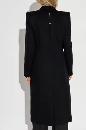 Alexander McQueen Wool And Cashmere Coat With Chain Detail
