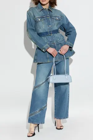 Alaïa Denim Jacket With Belt