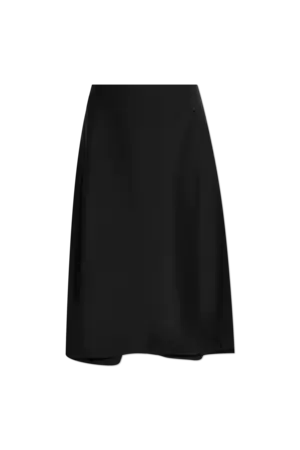 Marni Flared Skirt With Decorative Stitching