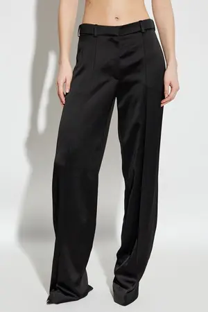 Balmain Straight Leg Trousers With Seam Detailing