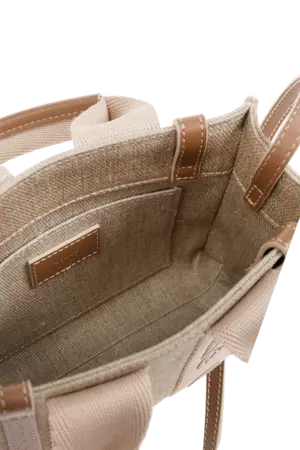 Chloé Woody Mini Shoulder Bag - Beige