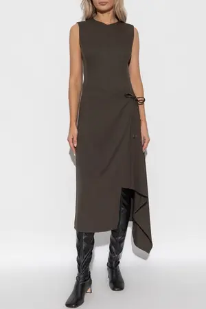 Tory Burch Sleeveless Dress With Asymmetrical Hem