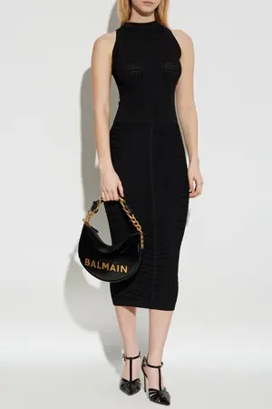 Balmain Fitted Halterneck Dress
