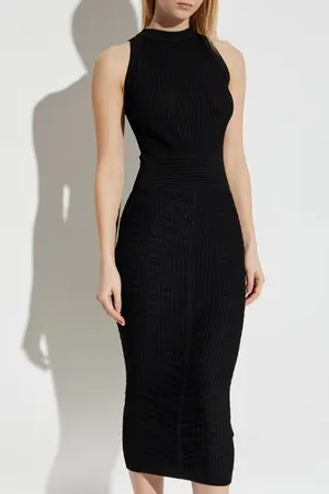 Balmain Fitted Halterneck Dress