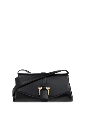 FERRAGAMO Leather Shoulder Bag - Black
